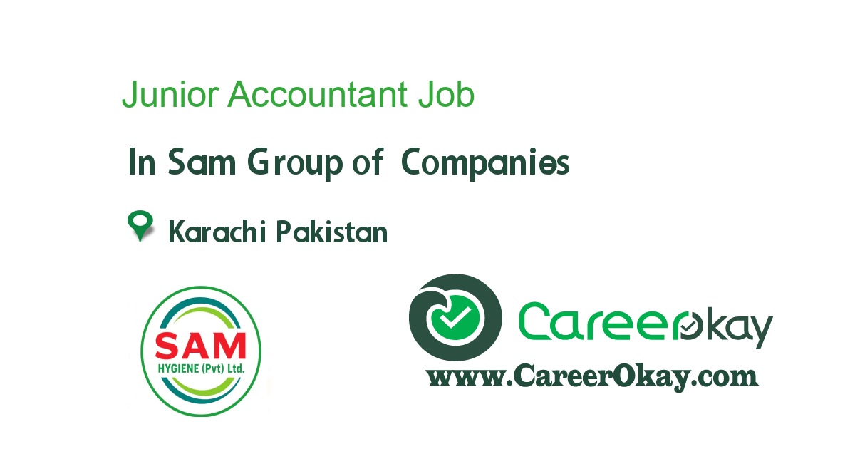 Junior Accountant job in Sam Group of Companies in Karachi Pakistan ...